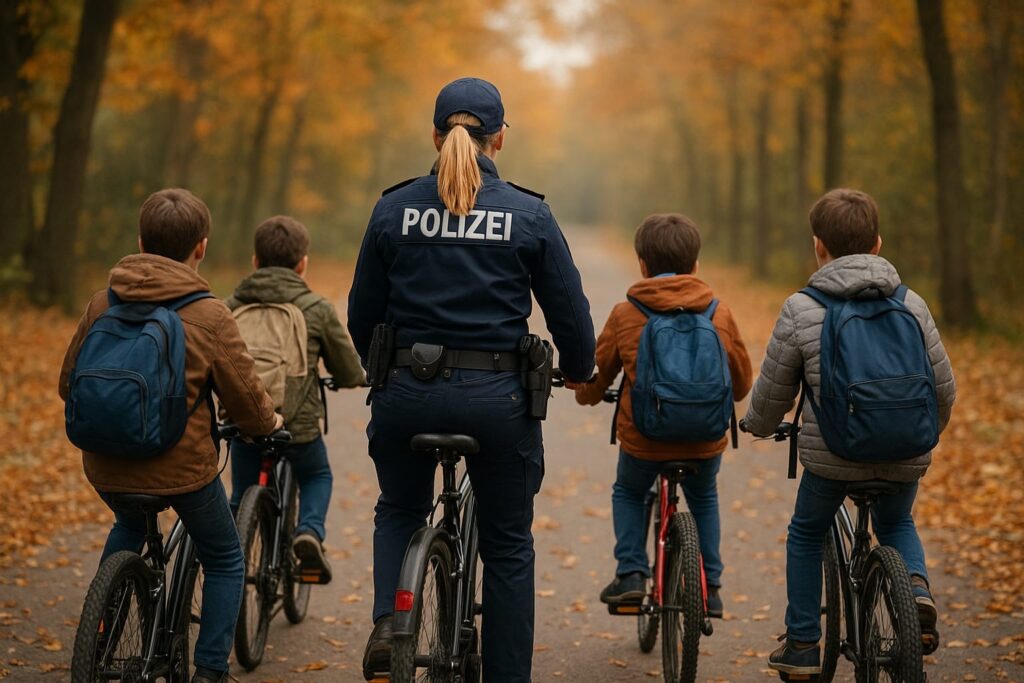 Schülerinnen und Schüler der Klassen 6 trotzen Wind und Wetter auf dem ...